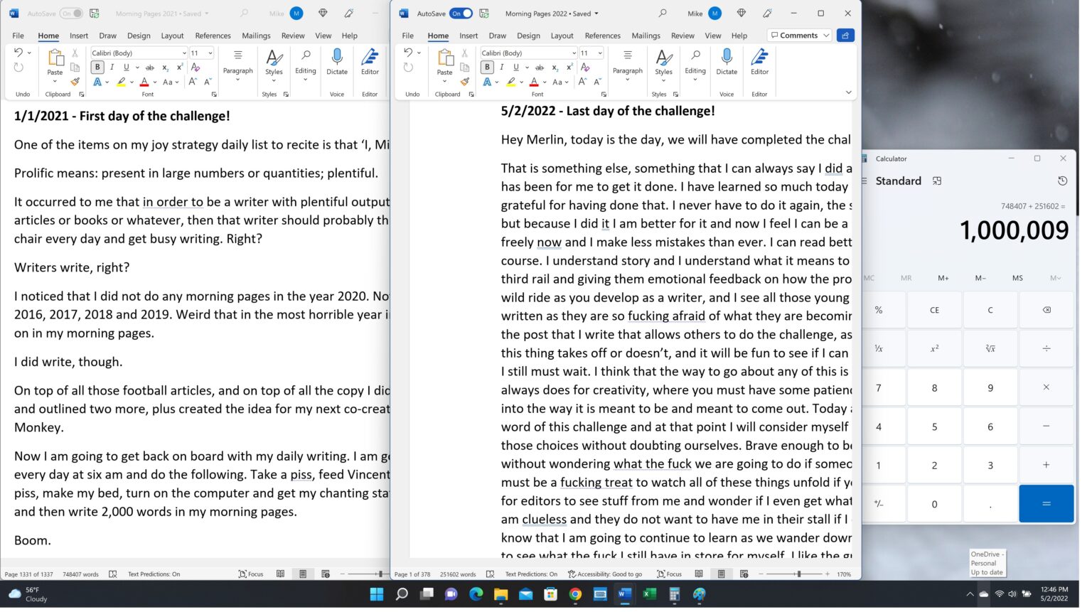 Ten Ways the Million Words Challenge Made Me a Better Writer - Finding ...